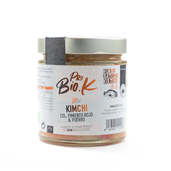 Kimchi Pimiento Rojo Puerro - El Oro de Los Andes Alimentación Ecológica